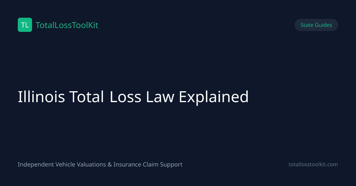 Illinois Total Loss Law Explained | TotalLossToolKit.com