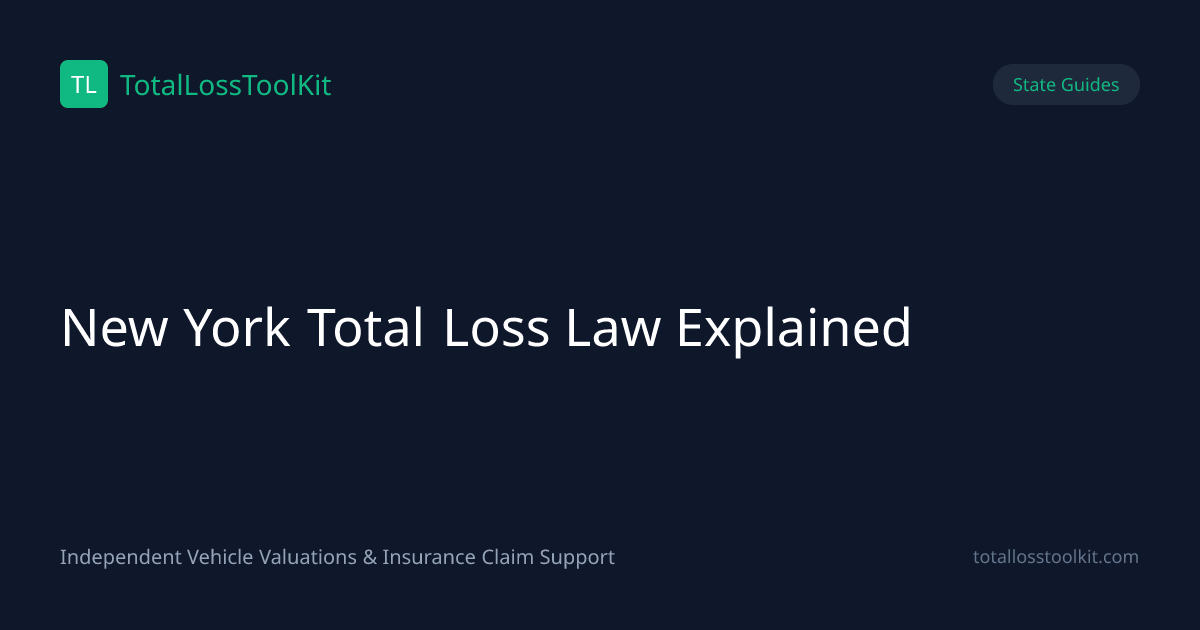 New York Total Loss Law Explained | TotalLossToolKit.com